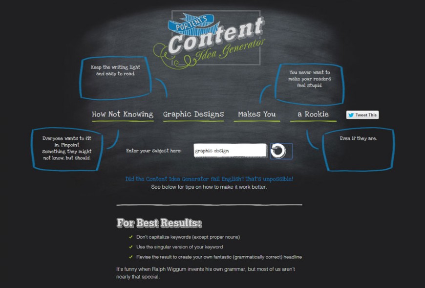 10 Reasons Why Graphic Designers Should Use Portent's Content Idea ... 10 Reasons Why Graphic Designers Should Use Portent's Content Idea ...
