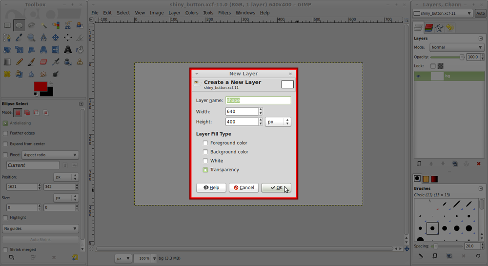 A Design Tutorial on Creating Shiny Buttons with GIMP