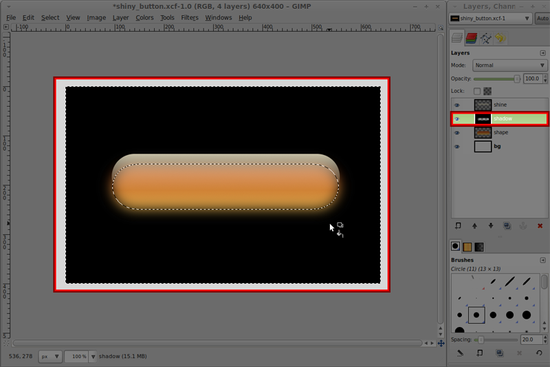 A Design Tutorial on Creating Shiny Buttons with GIMP