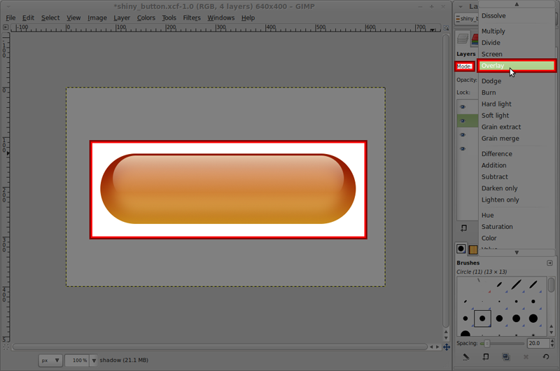 A Design Tutorial on Creating Shiny Buttons with GIMP
