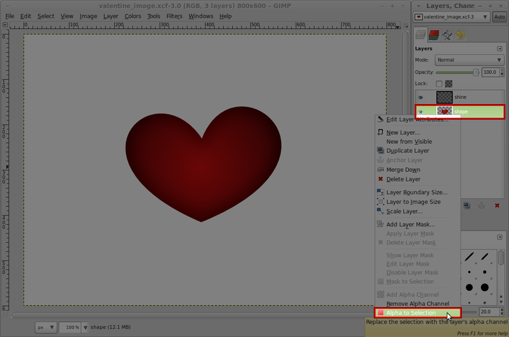 UCreative.com - GIMP Tutorial: Just in time for Valentines! | UCreative.com