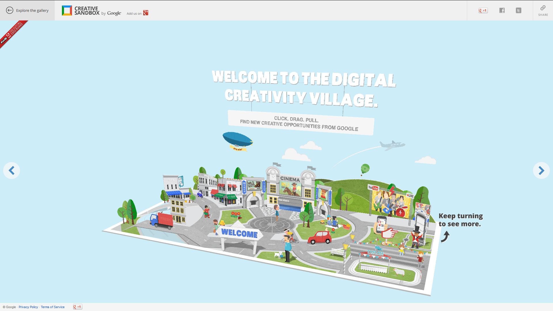 Awesome Web Design of the Week — Google's Creative Sandbox