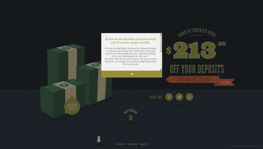 Awesome Web Design of the Week — Make Your Money Matter