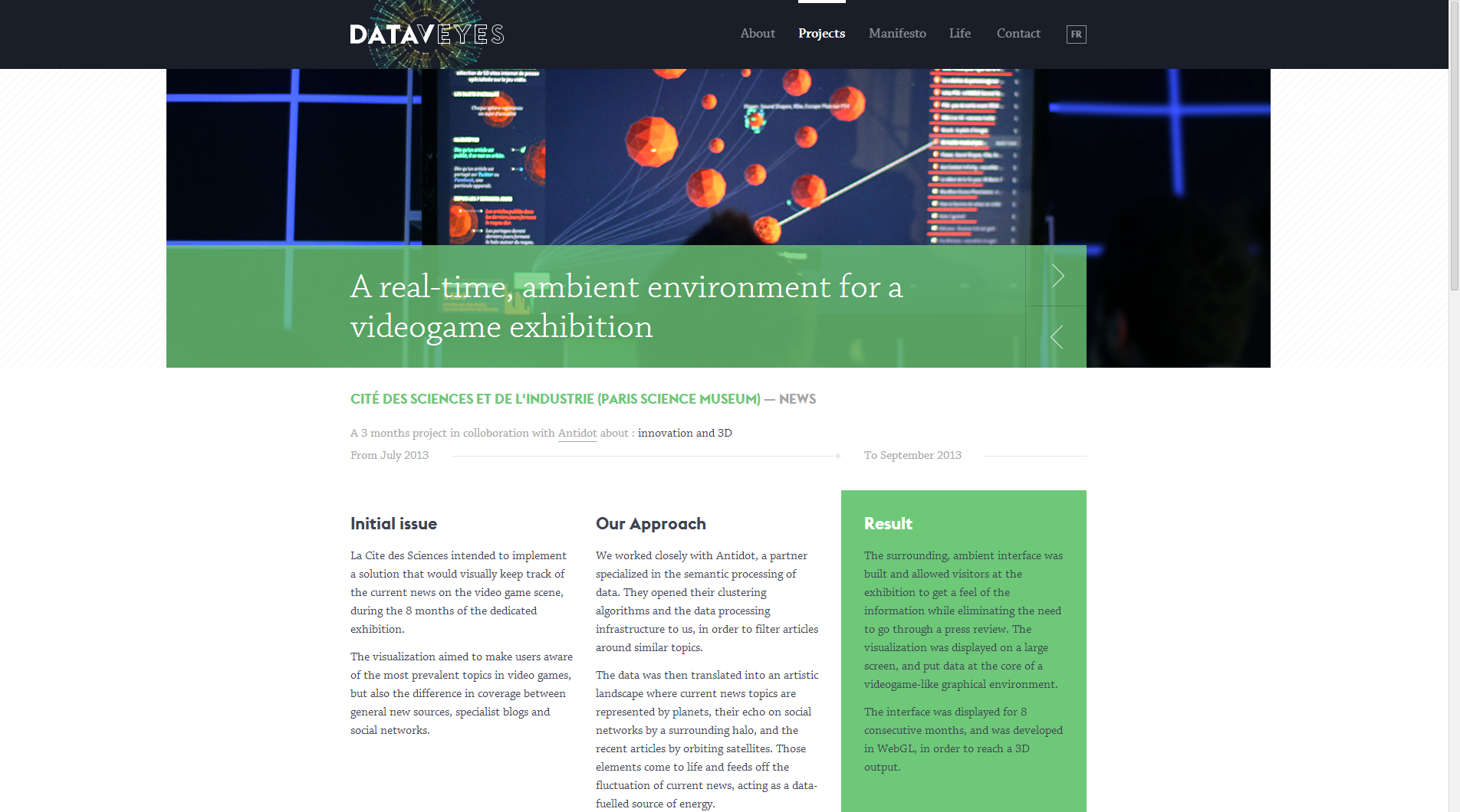 Awesome Web Design of the Week — Dataveyes