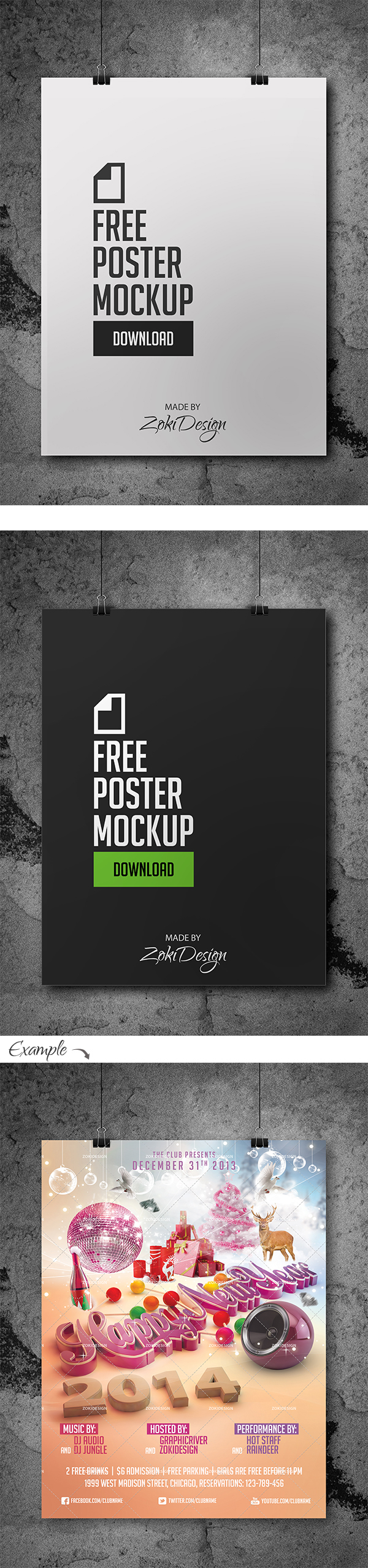 A Collection of Free High Quality .PSD Mockups for Designs