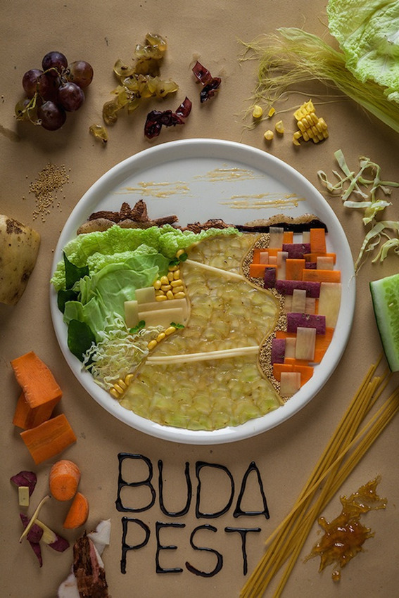 Using Food Photography to Illustrate European Capitals